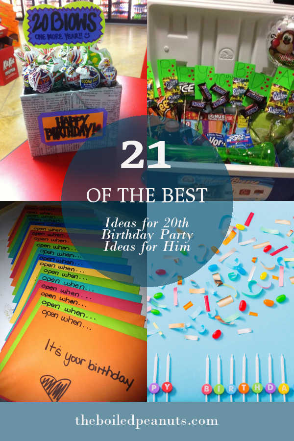 21 Of The Best Ideas For 20th Birthday Party Ideas For Him Home